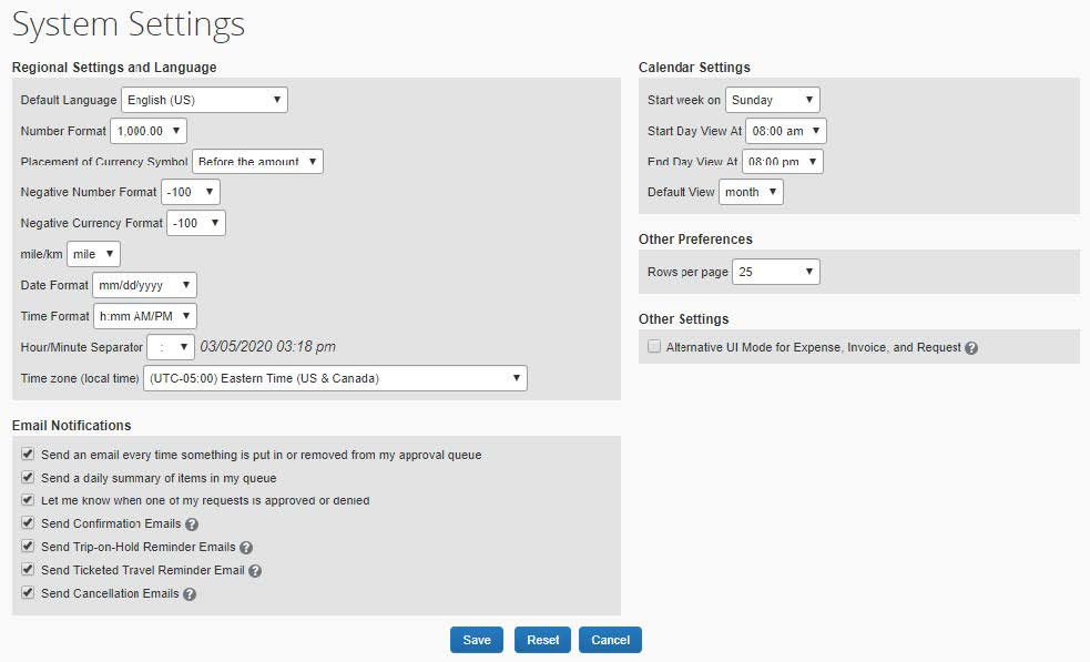 Setting Up Your Concur Profile For Travel And Expense Users Finance Training